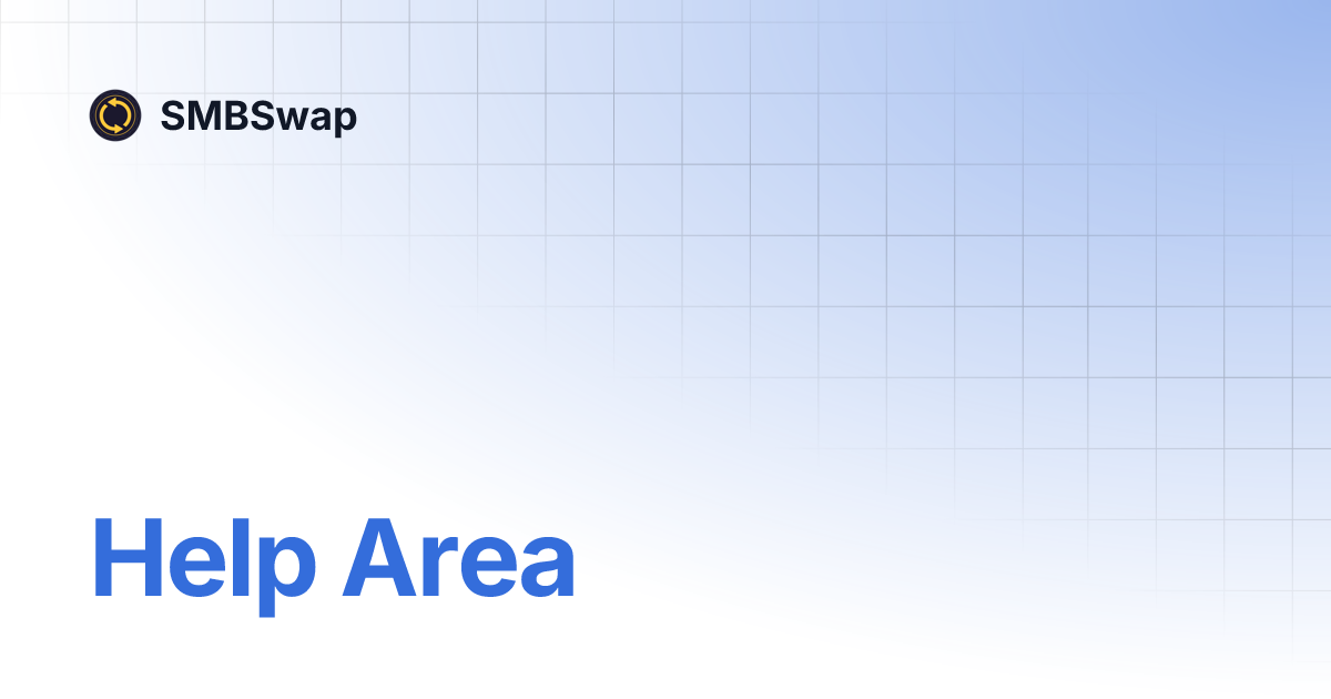 Help Area | SMBSwap